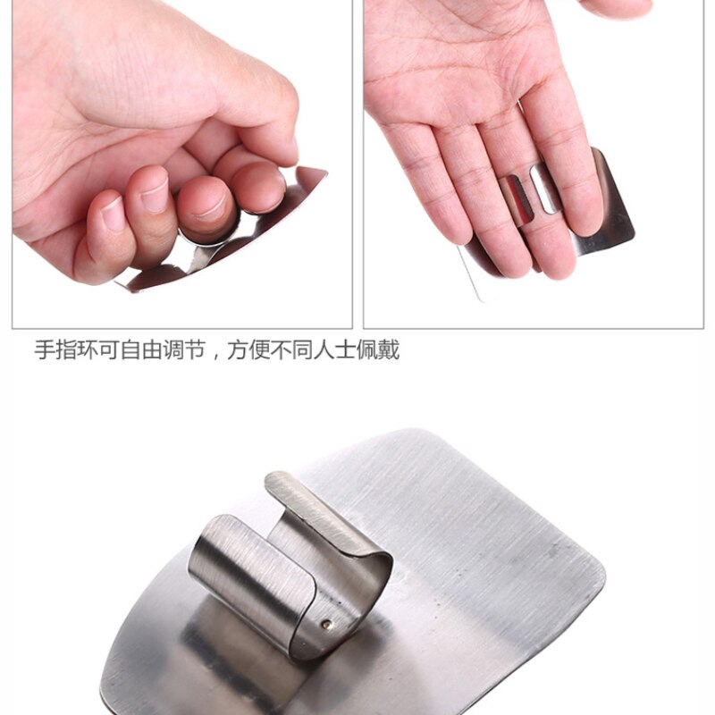 Stainless steel finger protector, vegetable cutter... – Grandado