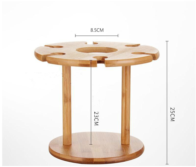 Detachable Wine Rack Wood Wine Glass Holder Bamboo... – Grandado