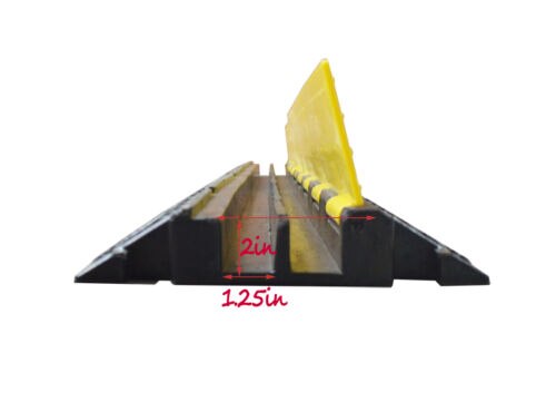 2 Channel Heavy Duty Wire Cover Cable Cord Road Ra... – Grandado