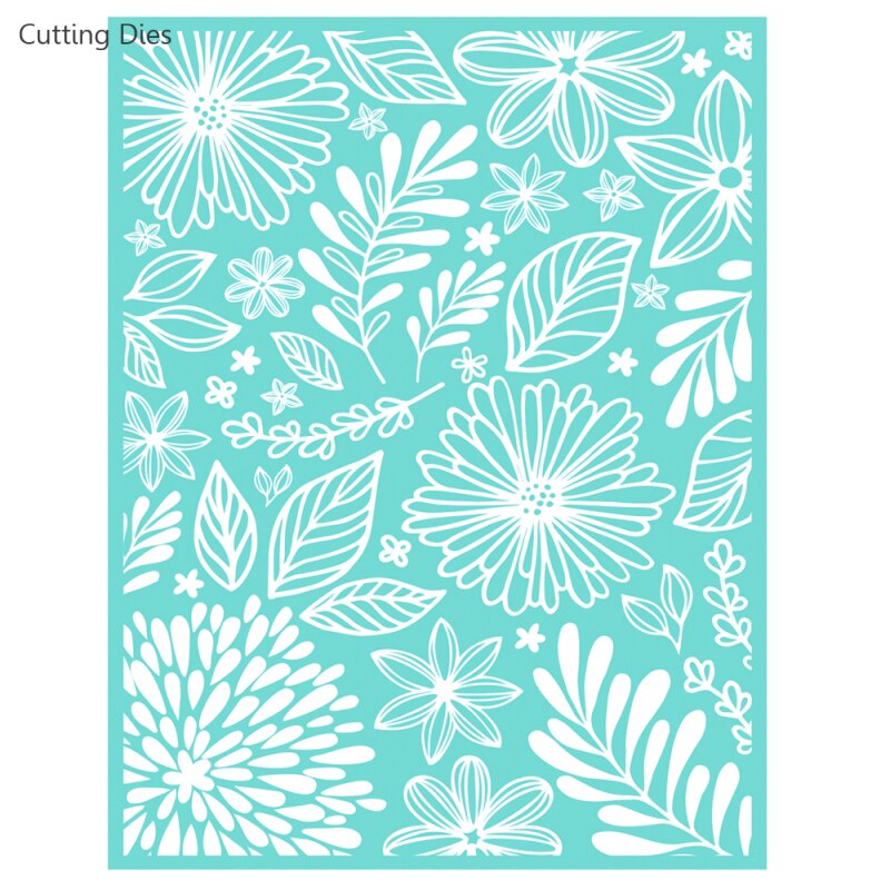 Flower Leaves Self-Adhesive Silk Screen Printing S... – Grandado