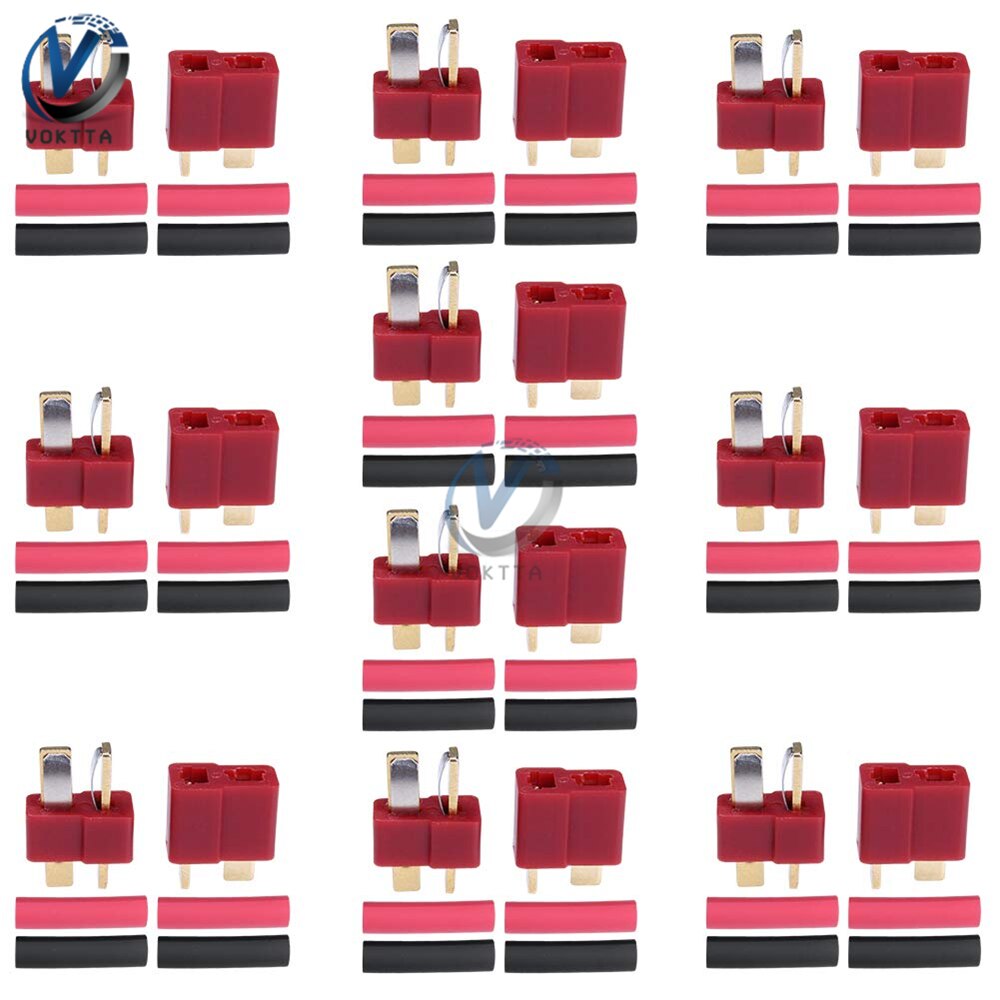 10 Pairs XT60 Plug Connectors Male & Female T Type... – Vicedeal