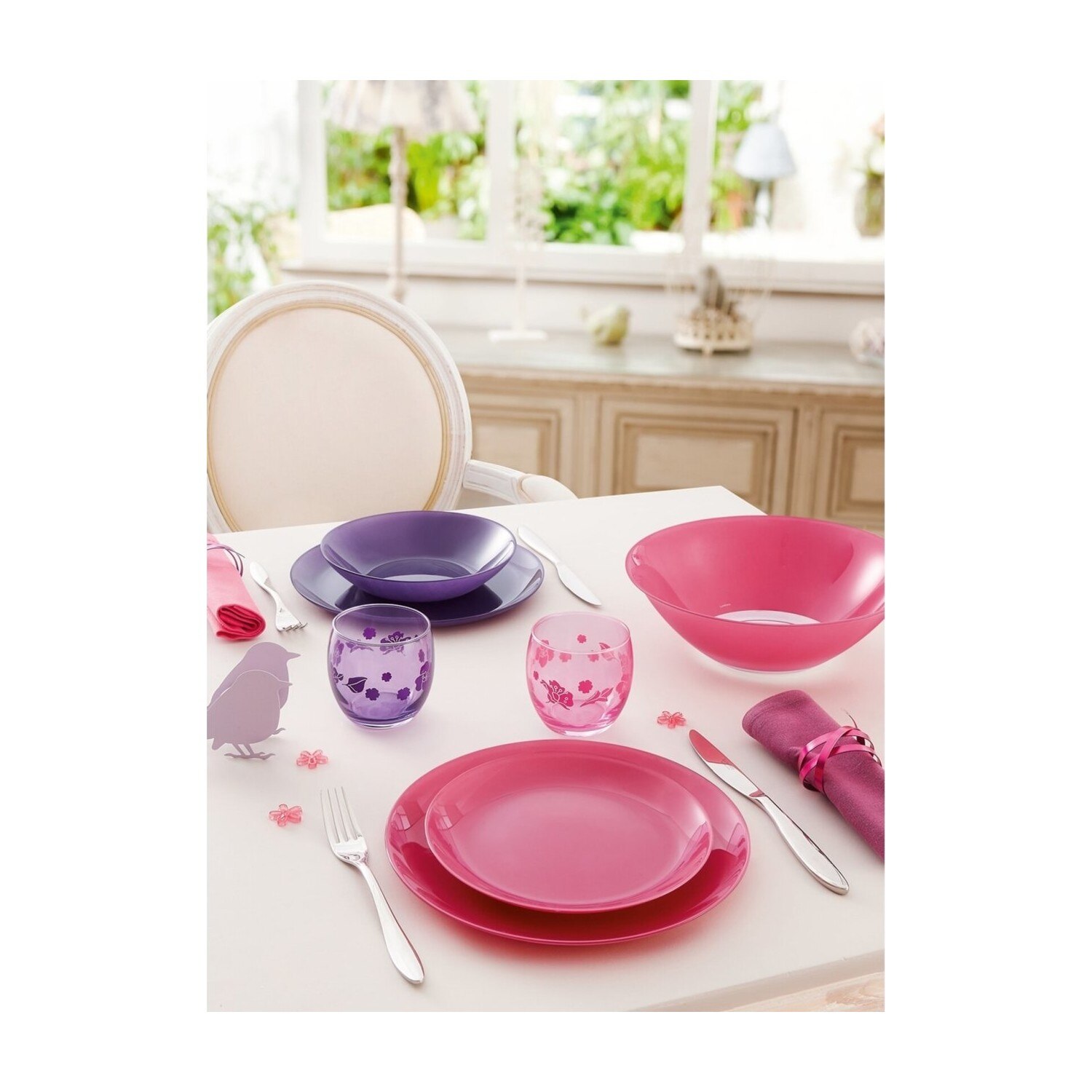 Luminarc Arty Pink 26 cm Service Plate 6 'lı – Grandado