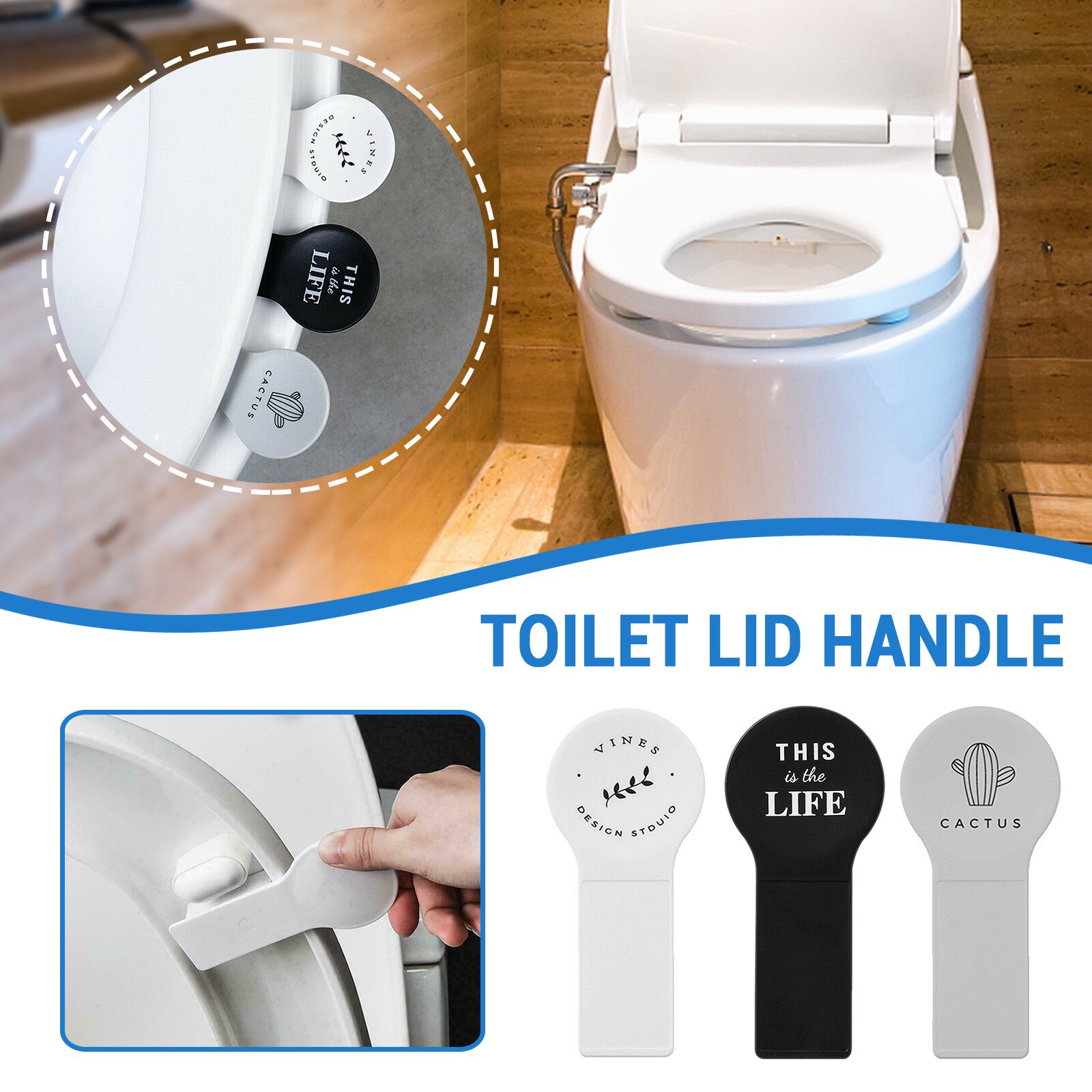 Toilet Seat Cover Lifter Toilet Lid Lifting Sanita... – Vicedeal