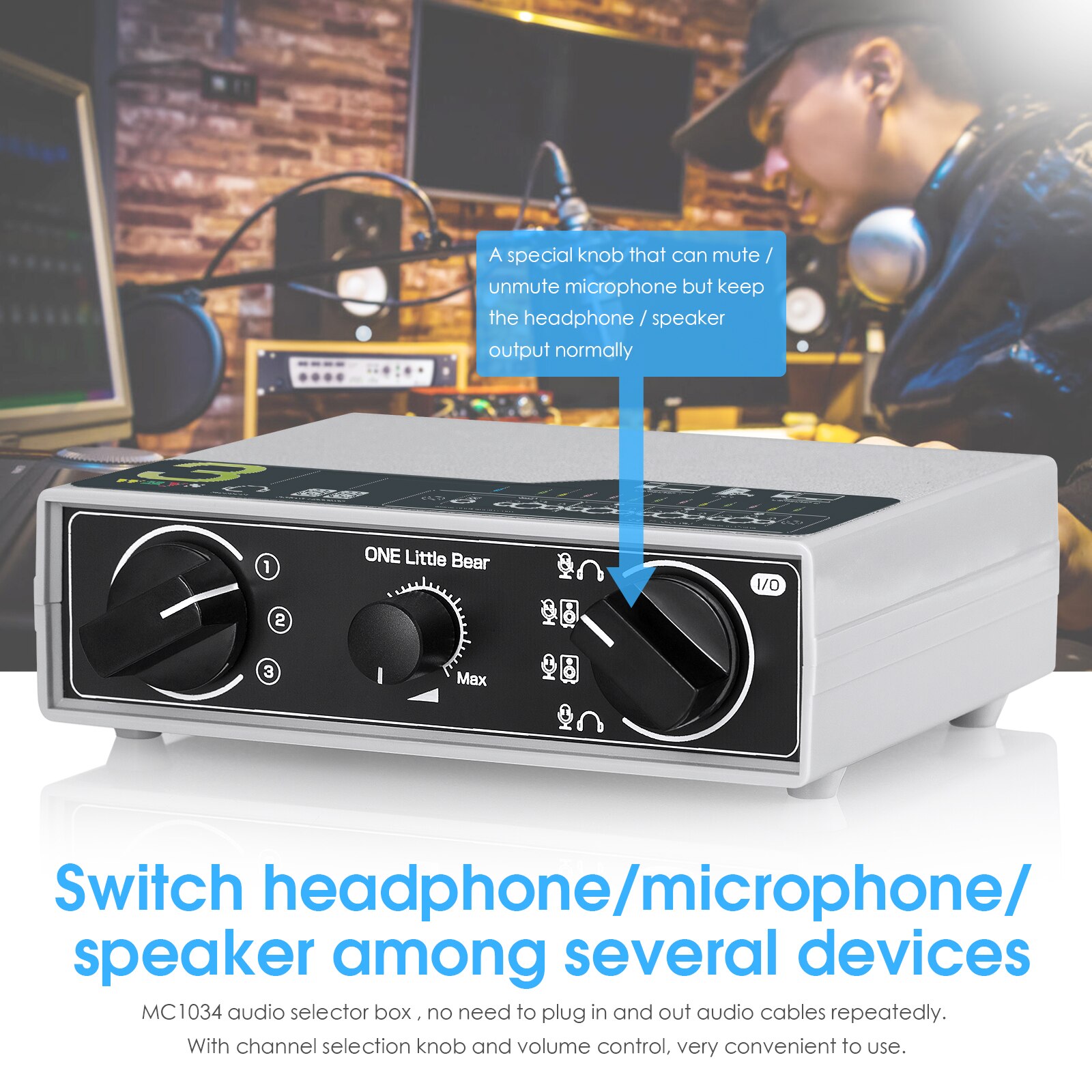 Douk Audio Mini Microphone Headset / Speaker Switc... – Vicedeal