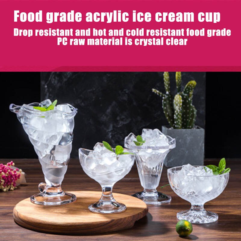 Sundae and Dessert Cup Ultra Clear See Through Thi... – Grandado