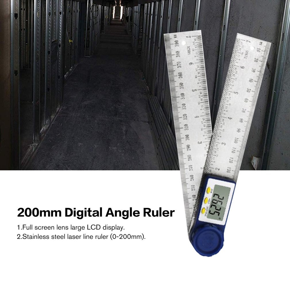 200mm Digital Angle Ruler Protractor Angle Finder ... – Grandado