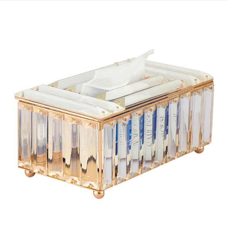 Rectangular Crystal Tissue Box Tissue Holder for H... – Grandado