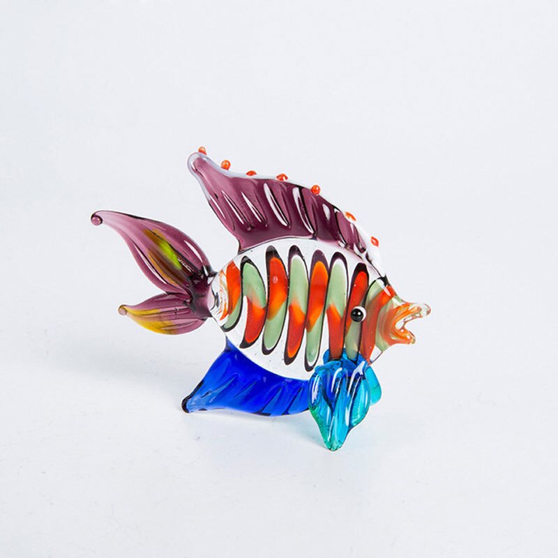Colorful Crystal Glass Clown Fish Animal Figurines... – Vicedeal