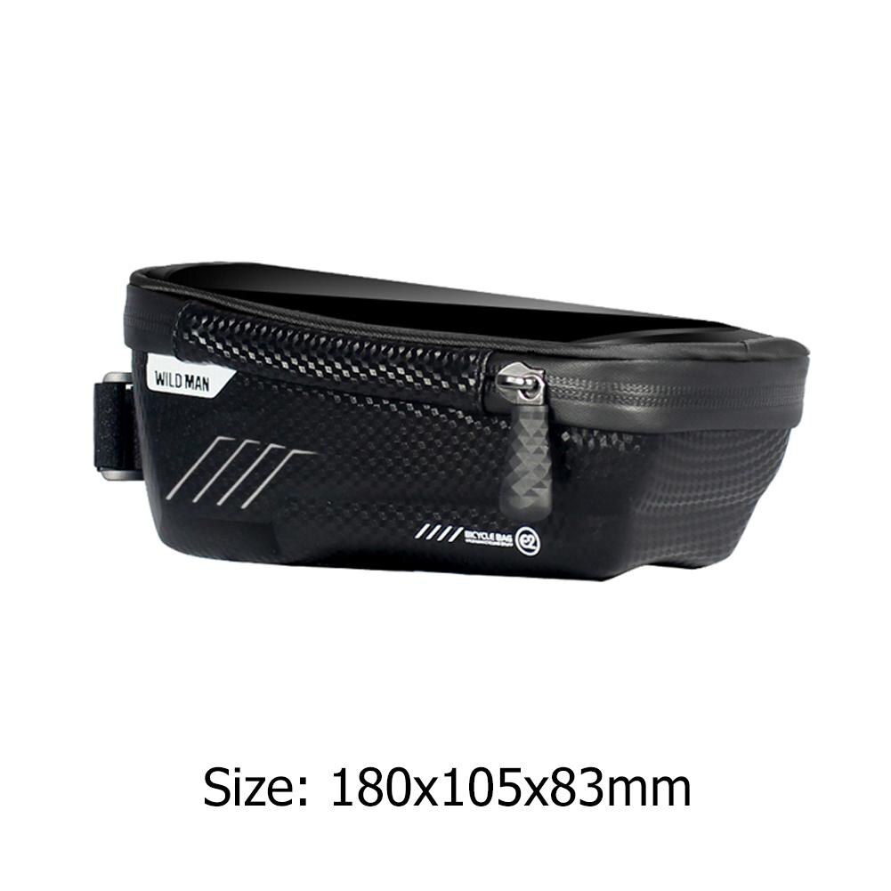 WILD MAN Bicycle MTB Bike Front Frame Storage Bags... – Grandado