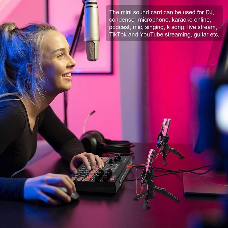 Microphone Sound Mixer Sound Card Audio Mixing M9 ... – Grandado