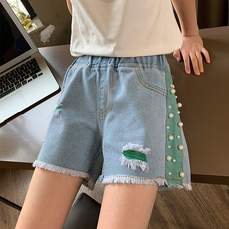 Mädchen Jean Shorts Sommer Casual Style Mädchen De Grandado