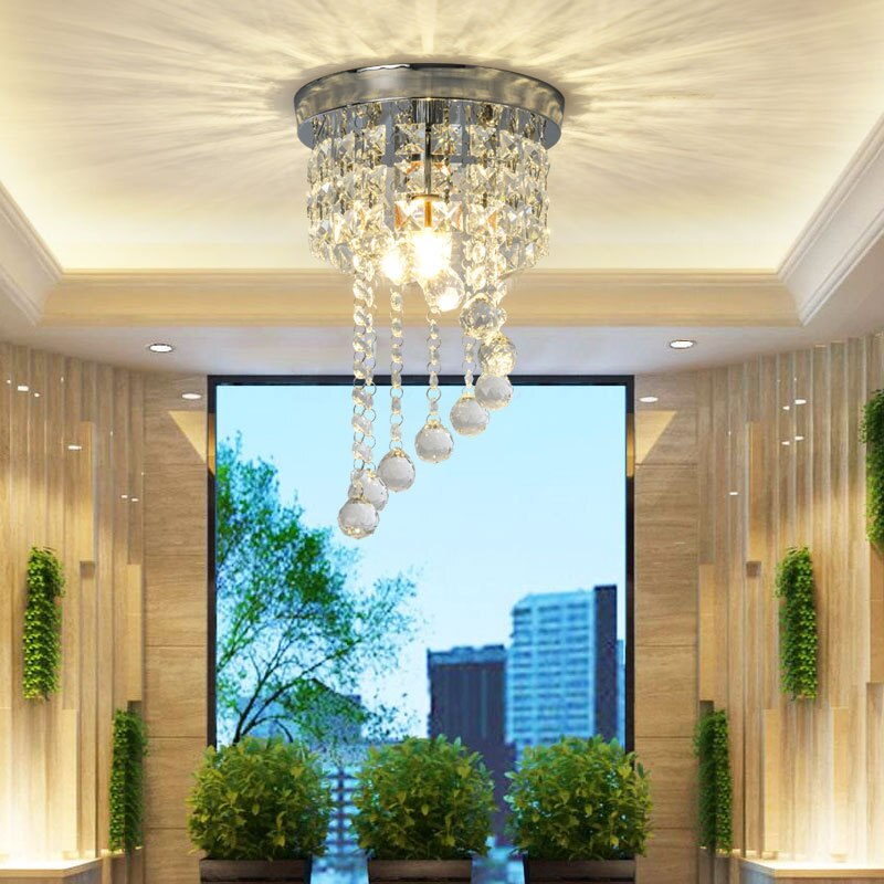 Modern crystal chandelier LED lighting living room... – Grandado