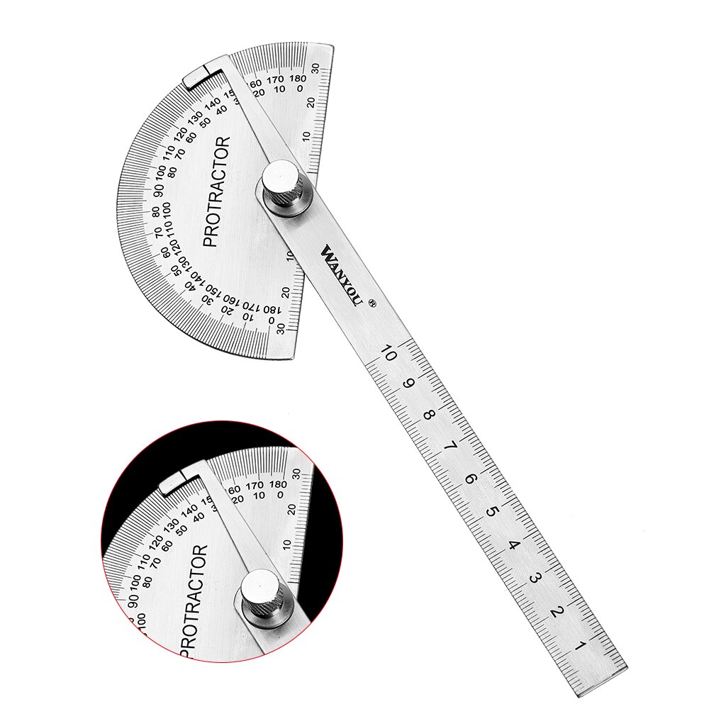 Vastar 180 Degree Adjustable Protractor Stainless ... – Vicedeal