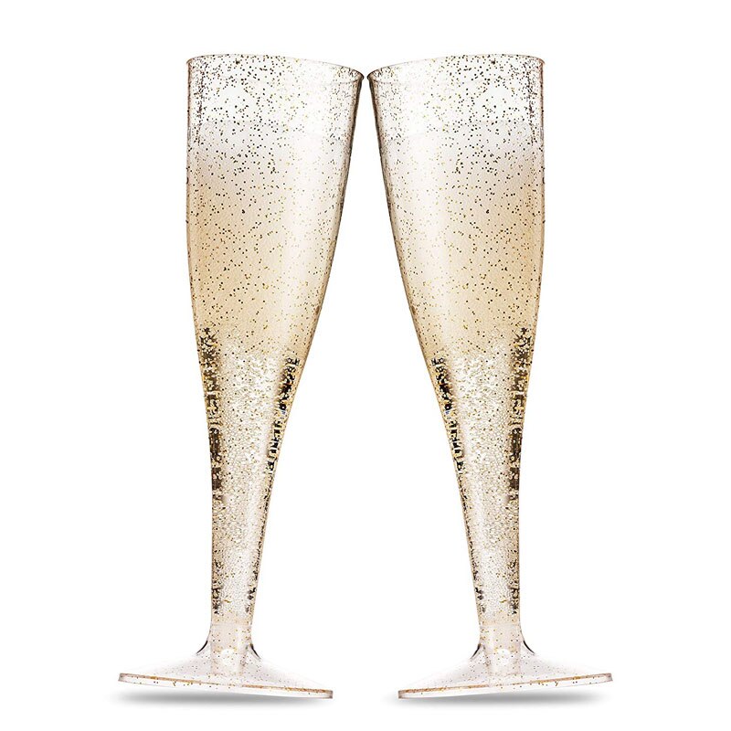 5pcs Champagne Flutes 190ml Plastic Glasses Party ... – Grandado