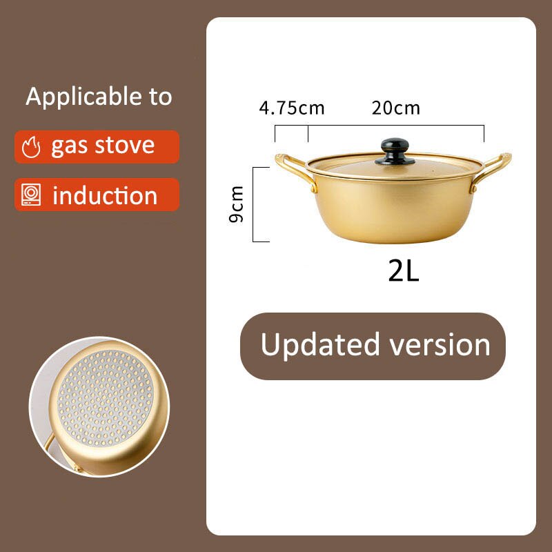 Korea Ramen Pot Pasta Potten Aluminium Soeppan Met... – Vicedeal