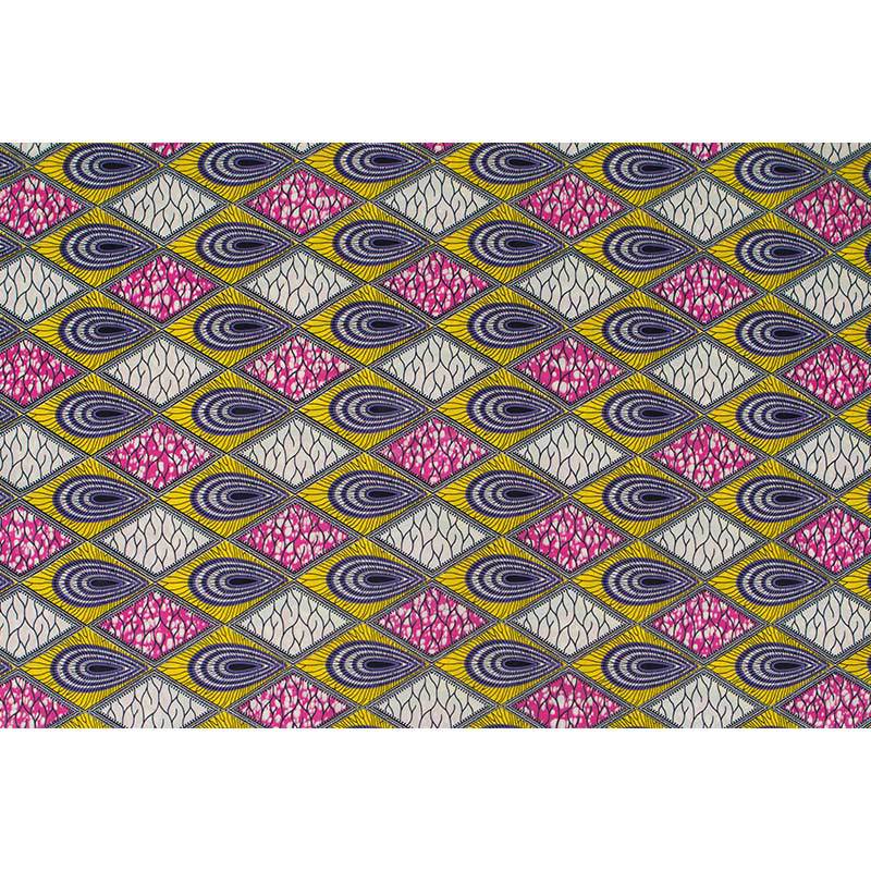 Guarantee Real Wax African Fabric Colourful Rhombu... – Grandado