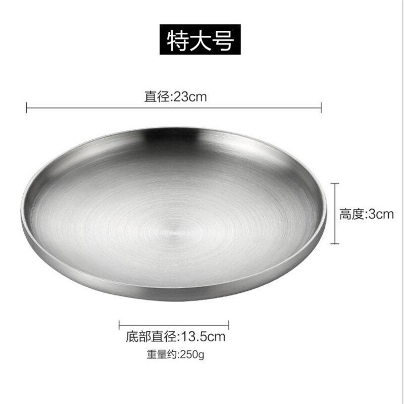 Double insulated dessert plate 304 stainless steel... – Vicedeal