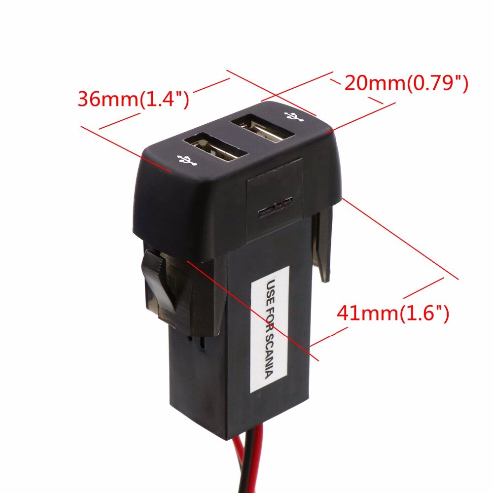 Dual USB Car Charger 5V 2.1A/2.1A Dual USB Power S... – Grandado