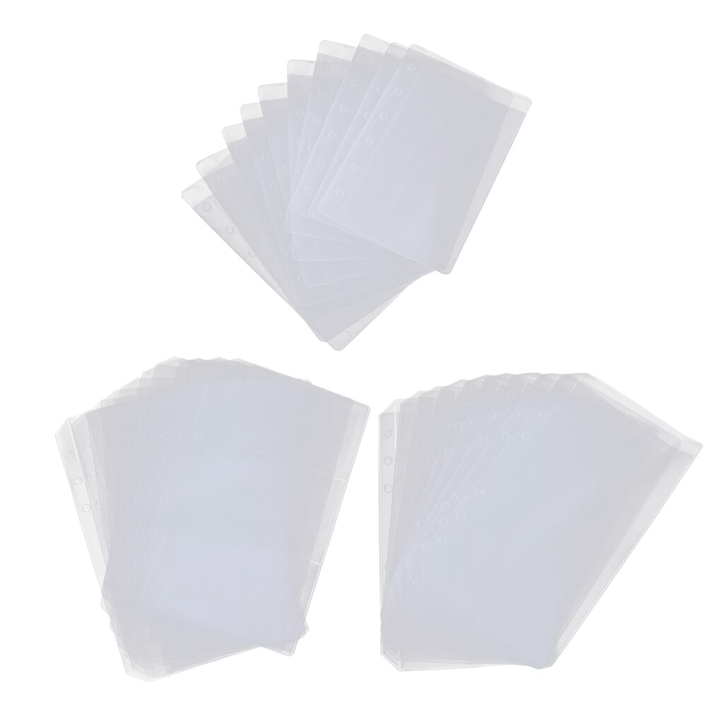 10-Pack A6/A7 Binder Pocket 6 Holes Binder Sleeves... – Grandado