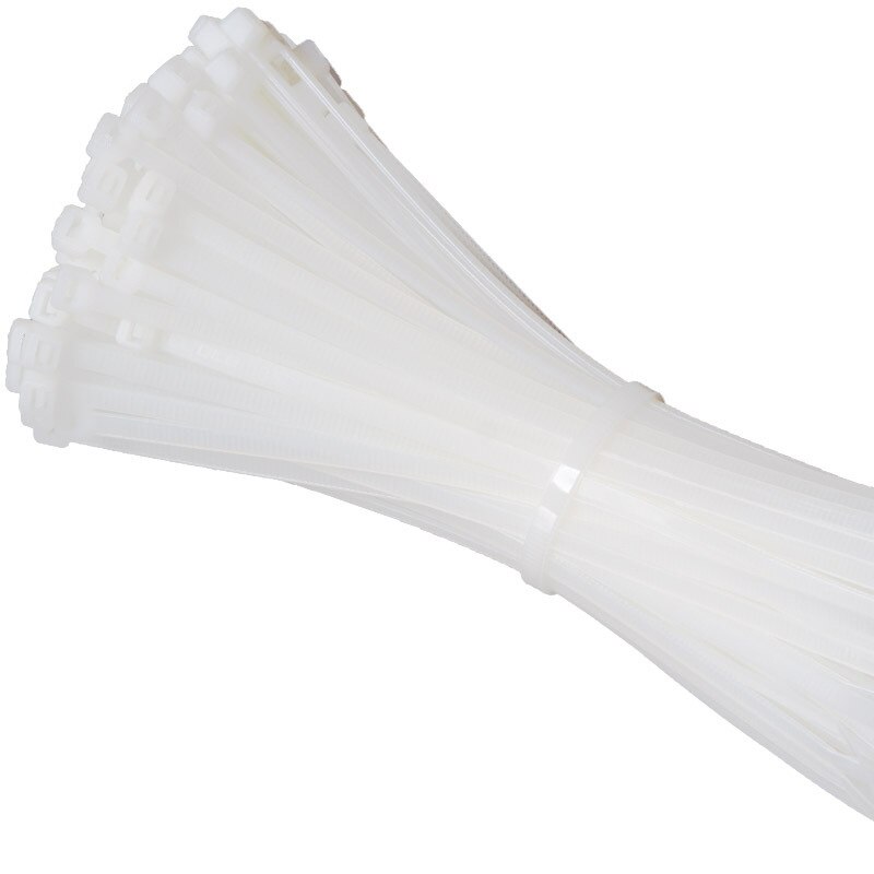 Black and White Self-locking Nylon Cable Ties Plas... – Grandado