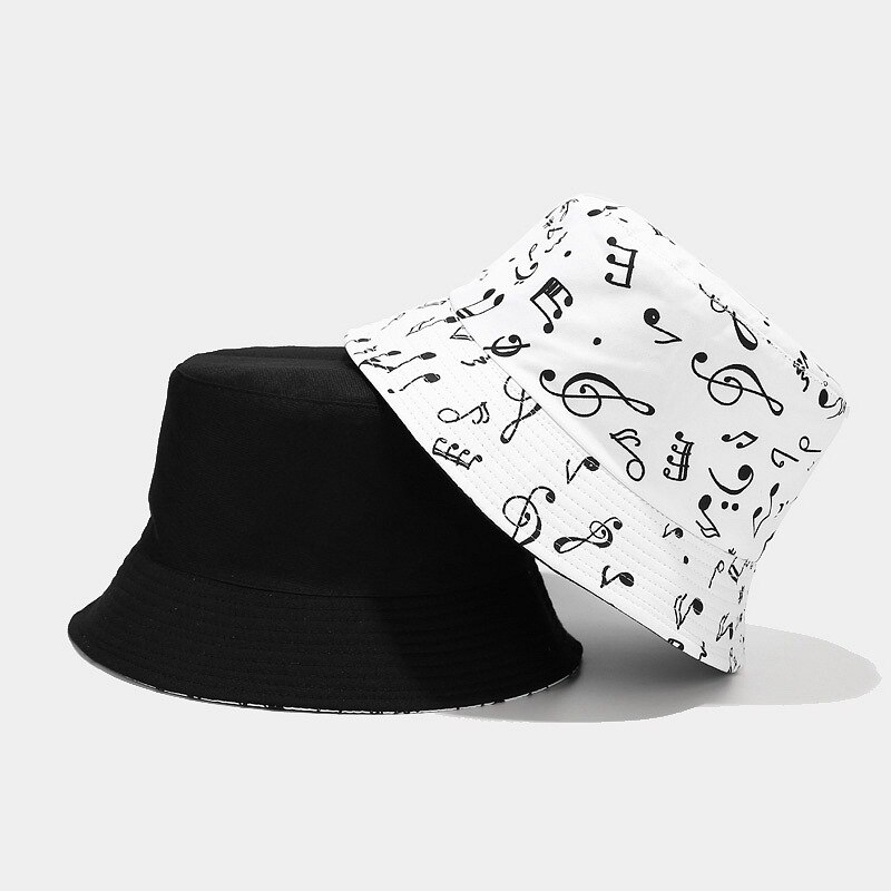 Trend Note Printing Bucket Hat Treble Clef Fisherm... – Vicedeal