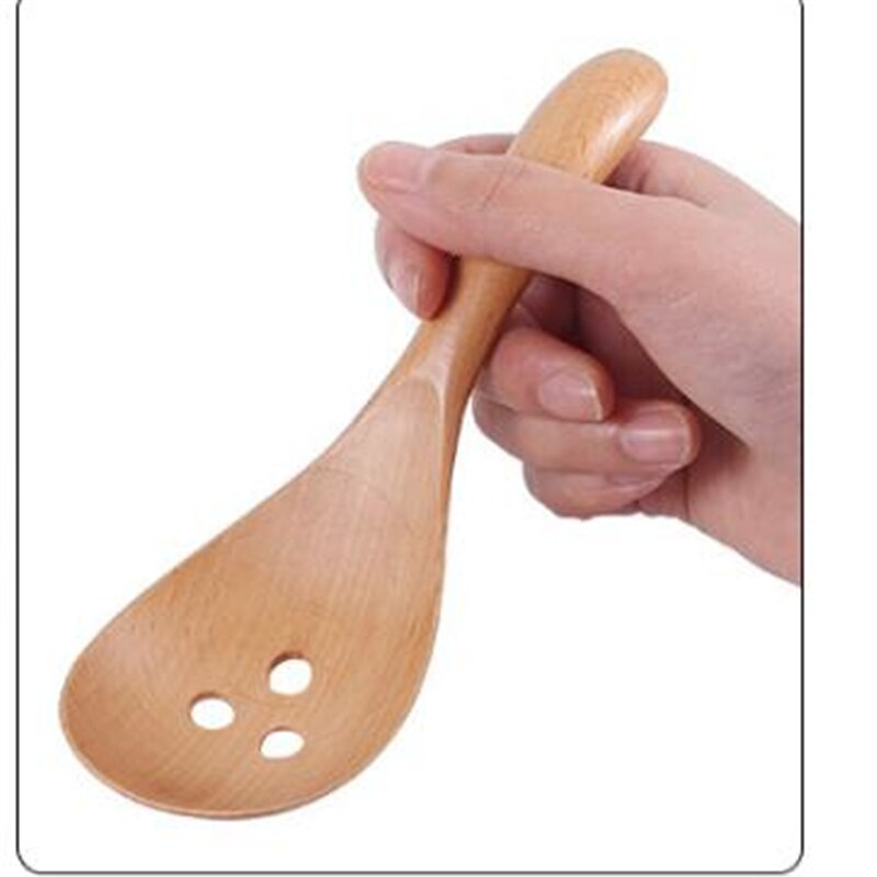 Natural Wooden Spoon Kitchen Cooking Utensil Tool ... – Grandado