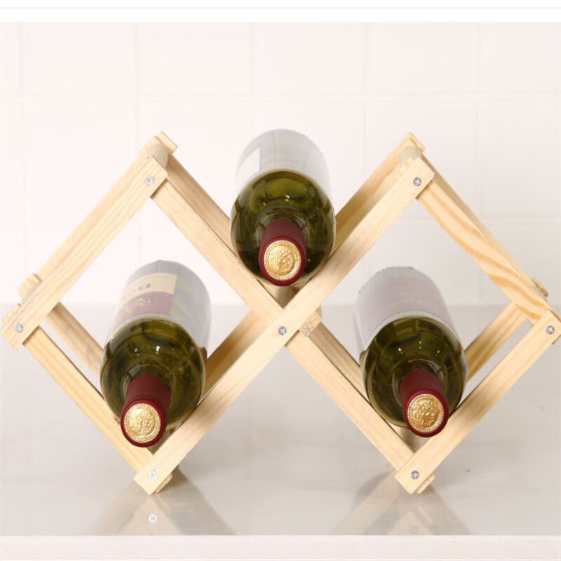Classical Wooden Red Wine Rack 3 Bottle Holder Mou... – Grandado