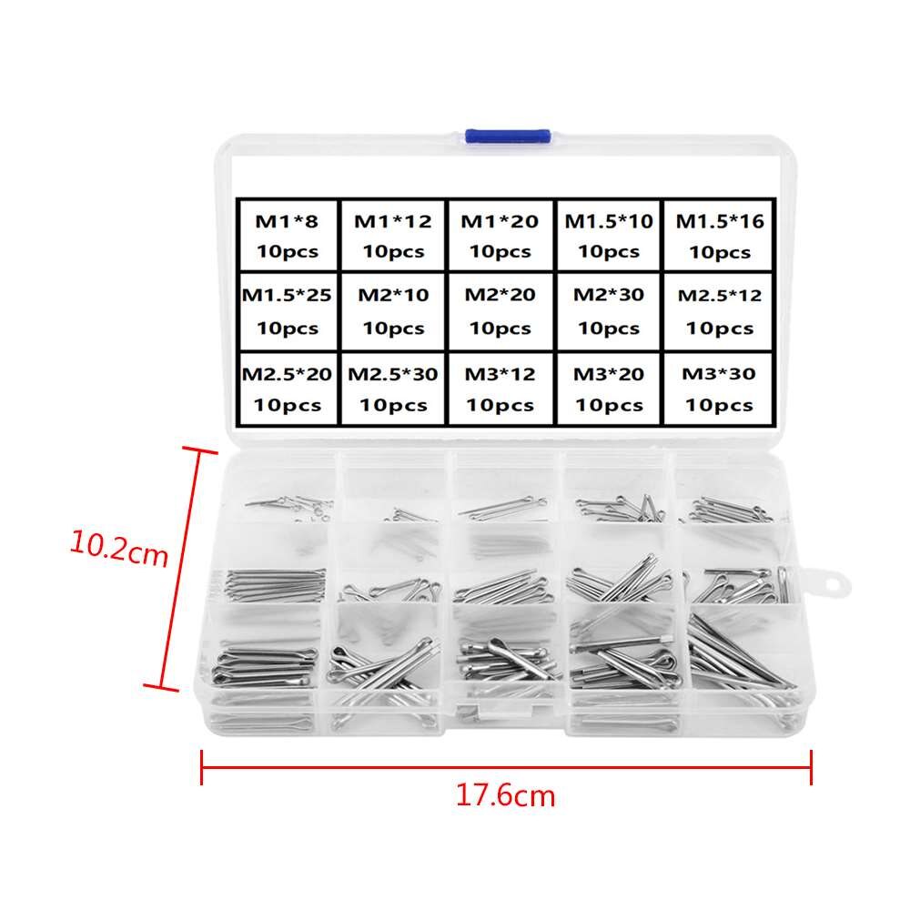 150PCS Stainless Steel Split Pin Combination Set 3... – Grandado