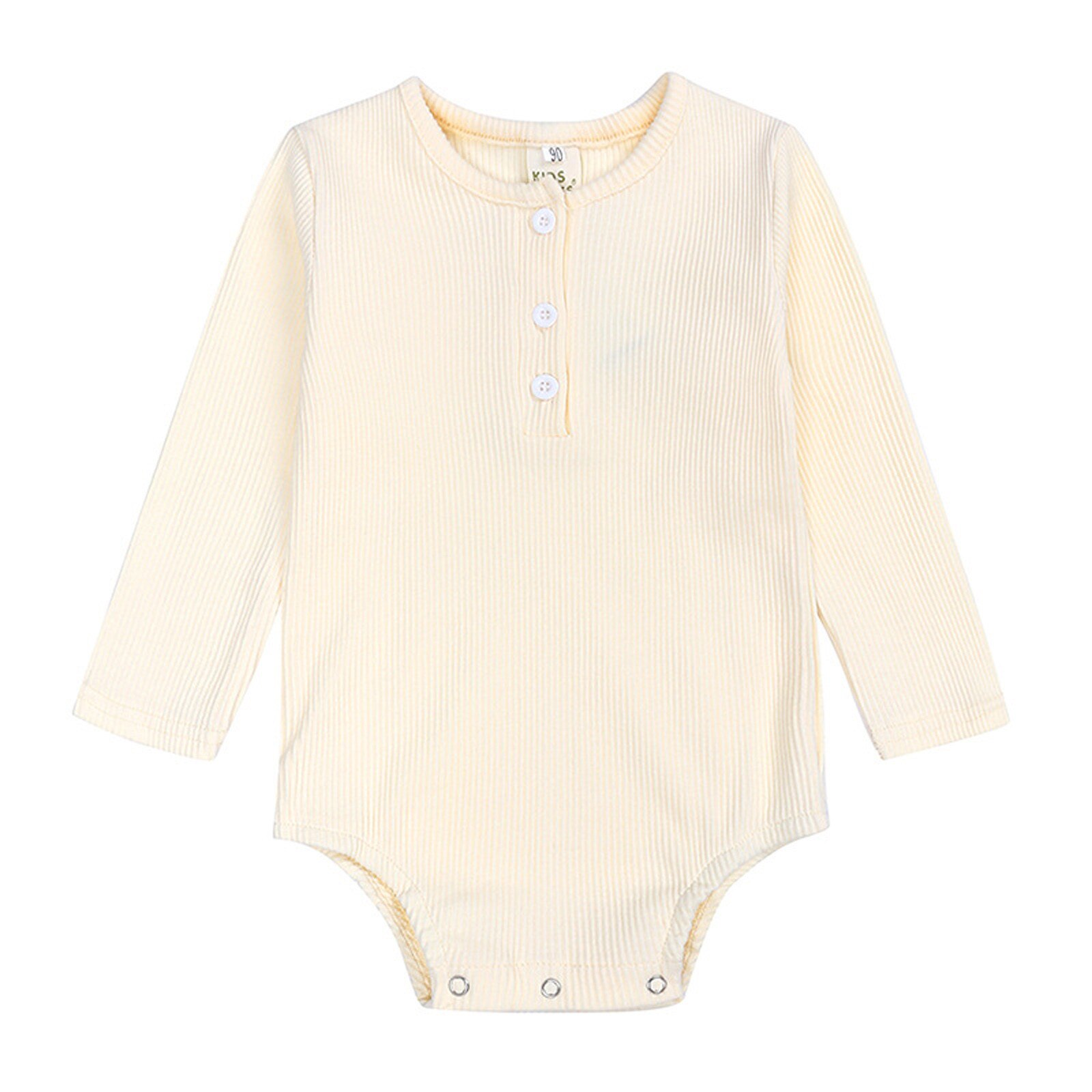 Newborn Unisex Baby Solid Basic Plain Rib Stitch L... – Grandado