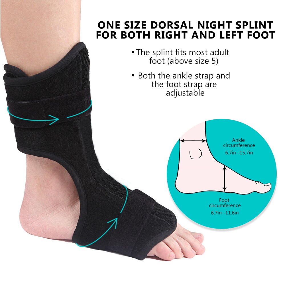 1PC Adjustable Plantar Fasciitis Night Foot Splint... – Grandado