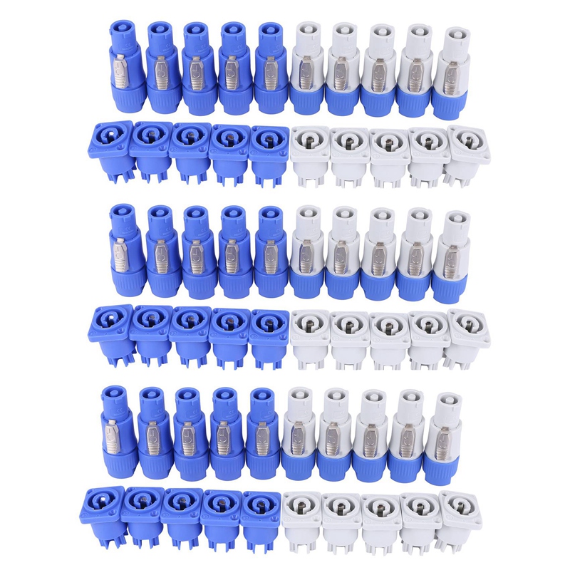 30 Set Powercon Type A NAC3FCA+NAC3MPA-1 Chassis P... – Grandado