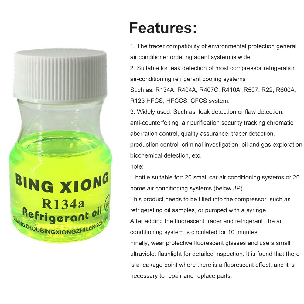 Fluorescence Oil With Fluorescent Leak Detection L... – Grandado