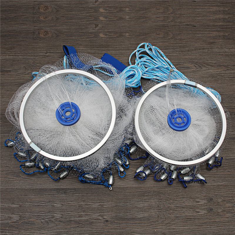 Nylon Net 2.4M/3.6M Large Hand Cast Fishing Spin N... – Vicedeal
