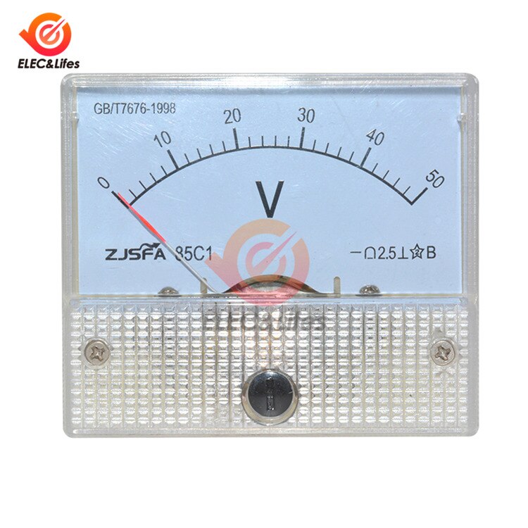 DC 12V 24V Analog Voltmeter 85C1 Analog Panel Volt... – Vicedeal