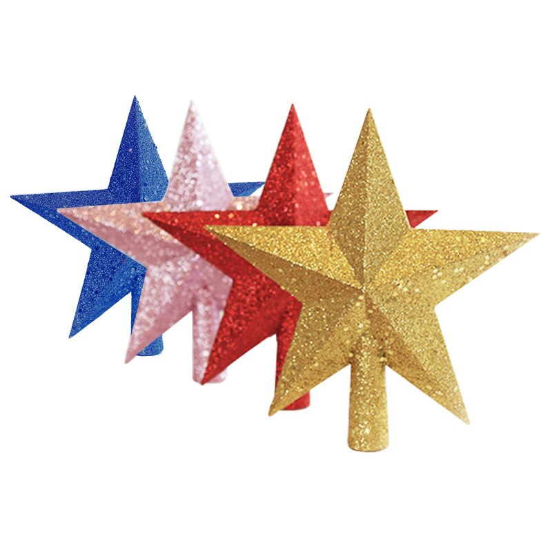 Plastic Christmas Tree Top Star Five-Pointed Star ... – Grandado