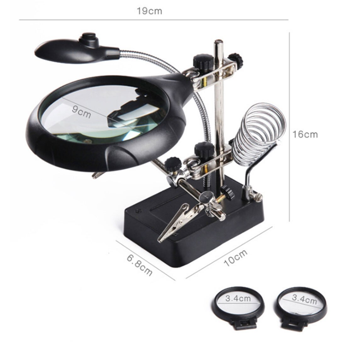 2.5X, 7.5X, 10X Welding Magnifying Glass with 5 LE... – Grandado