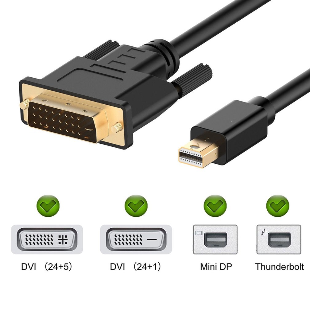 Gold plated Mini DisplayPort (Mini DP) to DVI Cabl... – Grandado Gold plated Mini DisplayPort (Mini DP) to DVI Cabl... – Grandado