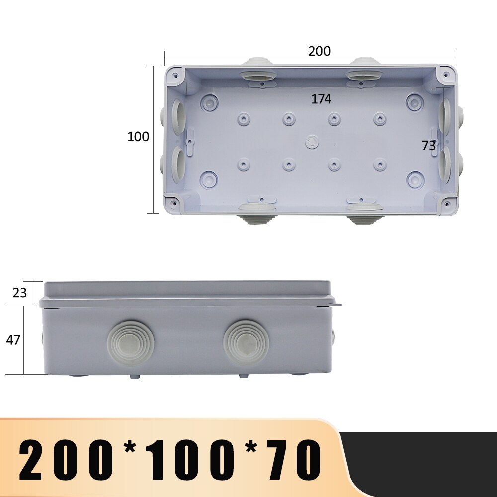 R-Type ABS Plastic Waterproof Box Outdoor Waterpro... – Grandado