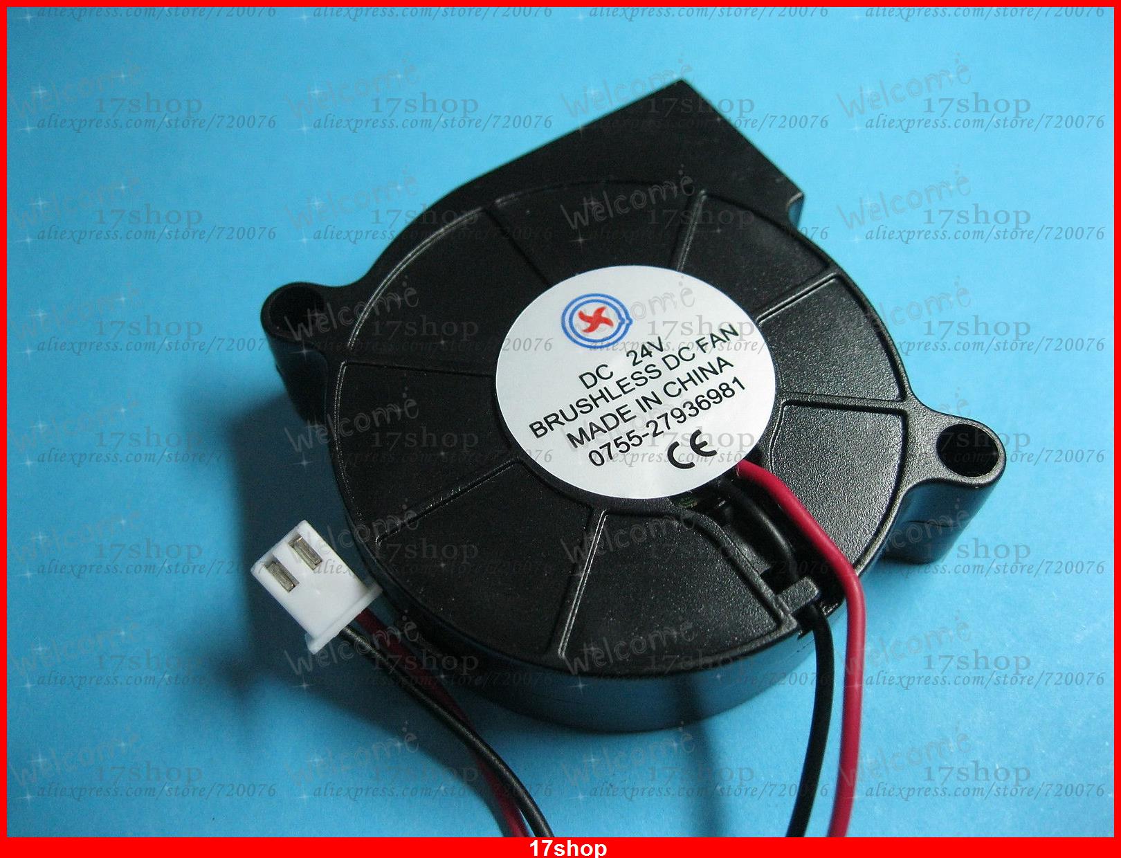 4 stks Borstelloze DC Blower Fan 24 v 5015 s 50x50... – Vicedeal