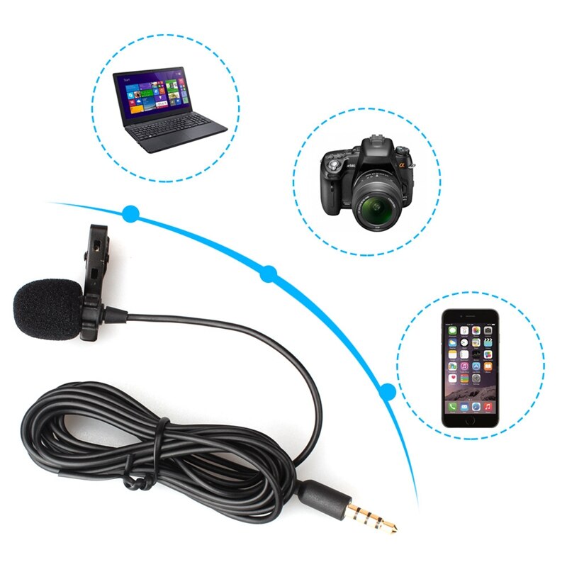 Lavalier Microphone Smart Clip-On Omnidirectional ... – Grandado