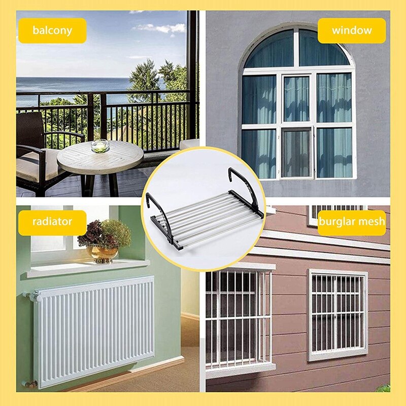 Radiator Droogrek Droogrek Rvs Uitschuifbare Opvou... – Vicedeal