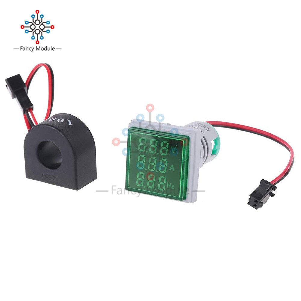 diymore 22mm Square/Circle LED Voltmeter Ammeter H... – Grandado