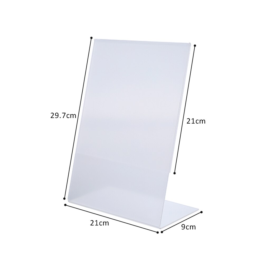2pcs A4 Transparent Acrylic Display Menu Desktop C... – Grandado