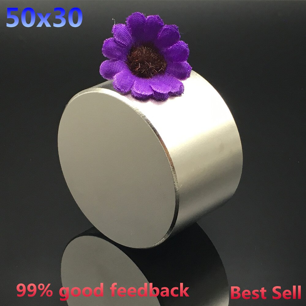 1pcs Neodymium magnet 50x30mm super strong round R... – Vicedeal