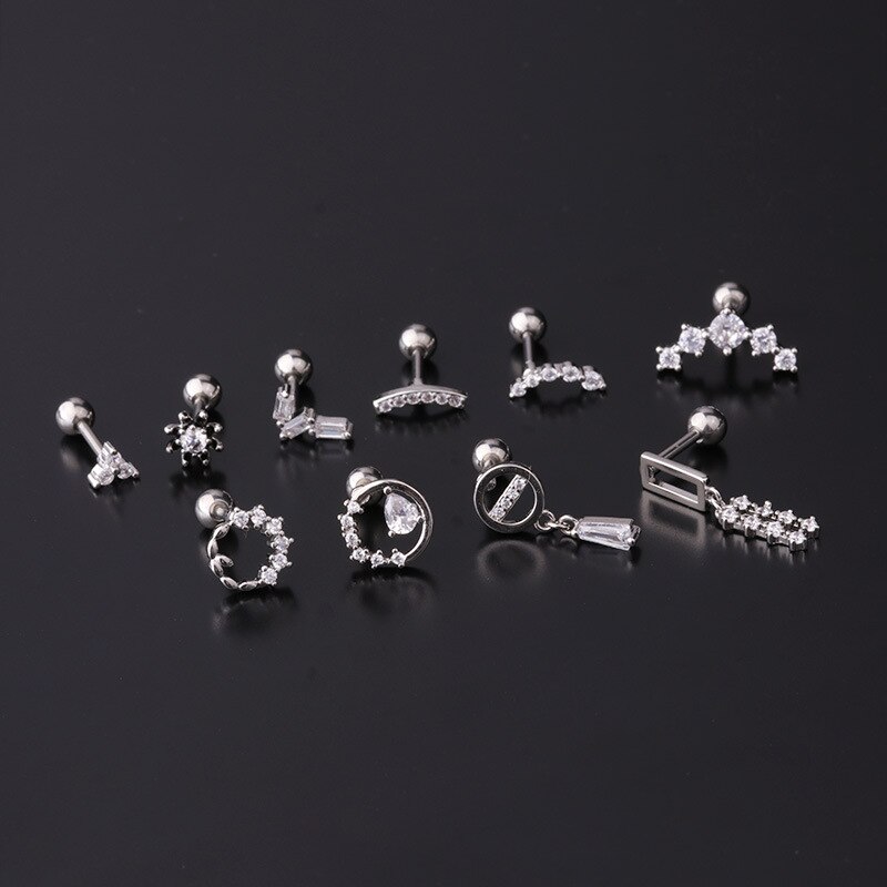 1Piece 16G Stainless Steel Thick Rod Piercing Stud... – Grandado