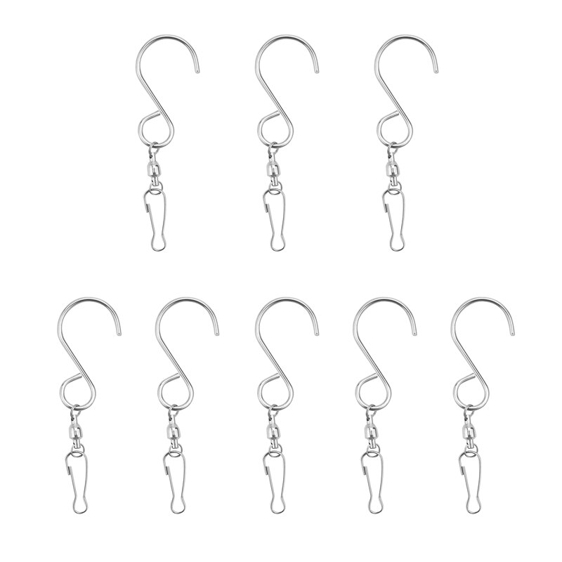 10 Pack Swivel Hooks Clips, S Hooks Smooth Spinnin... – Grandado
