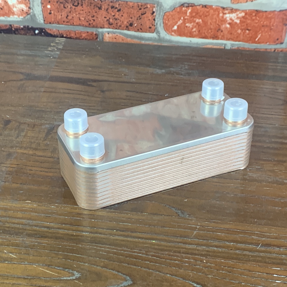 Brazed plate heat exchanger, Wort Chiller, 316 Sta... – Grandado