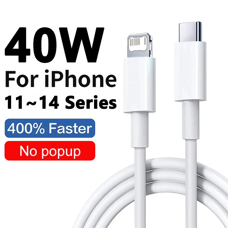 40w pd hurtigopladningsoplader usb c-kabel til 12 ... – Vicedeal