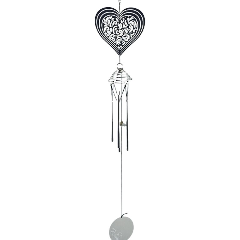 10cm Stainless Steel 3D Rotating Wind Chime Garden... – Grandado