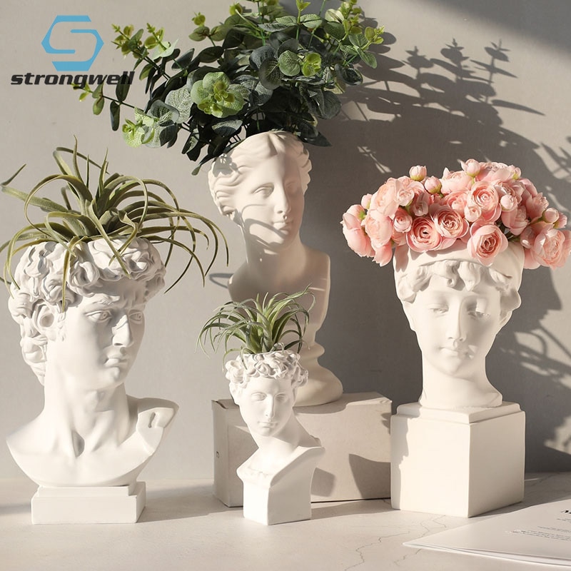 Strongwell Nordic Ins Portrait Figure Plaster Scul... – Vicedeal